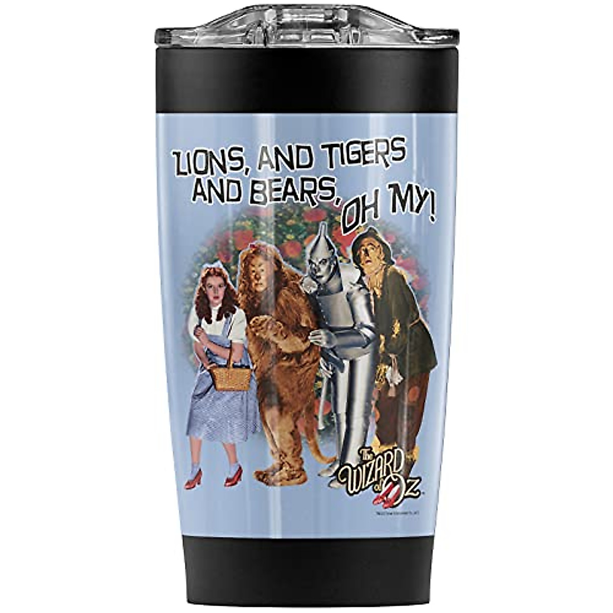 Logovision The Wizard of Oz Oh My Stainless Steel Tumbler 20 oz Coffee Travel Mug/Cup, Vacuum Insulated & Double Wall with Leakproof Sliding Lid | Great for Hot Drinks and Cold Beverages