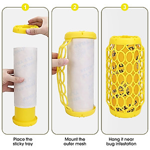 Wasp Trap Outdoor Hanging, Yellow Jacket Killer, Carpenter Bee Sticky Traps for Outside