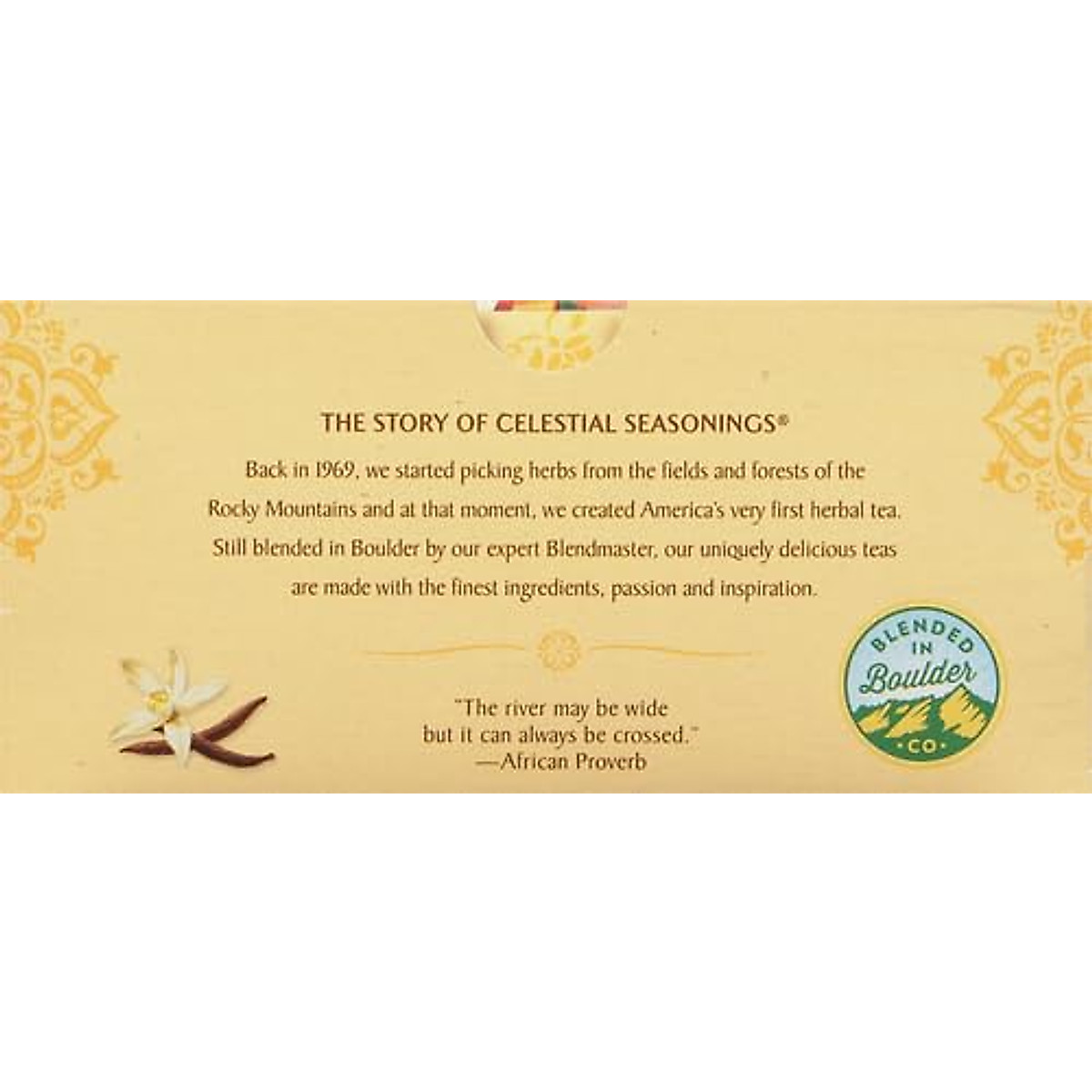 Celestial Seasonings Madagascar Vanilla Rooibos African Red Herbal Tea, 20 ct