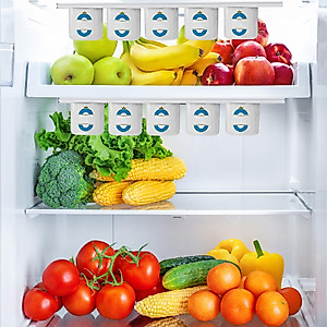 QoTang 8 PCS 25 Capacity Yogurt Organizer for Fridge, Yogurt Storage for Refrigerator, Yogurt Holder with Adhesive Tapes Yogurt Container for 3.75 Inch Yogurt, 15inch