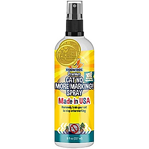 Bodhi Dog Cat No More Marking! Spray | Deters Cats from Urine Marking Indoors & Outdoors | Removes Urine Marking Odors | Safe for Indoor & Outdoor Use | Made in USA 8oz