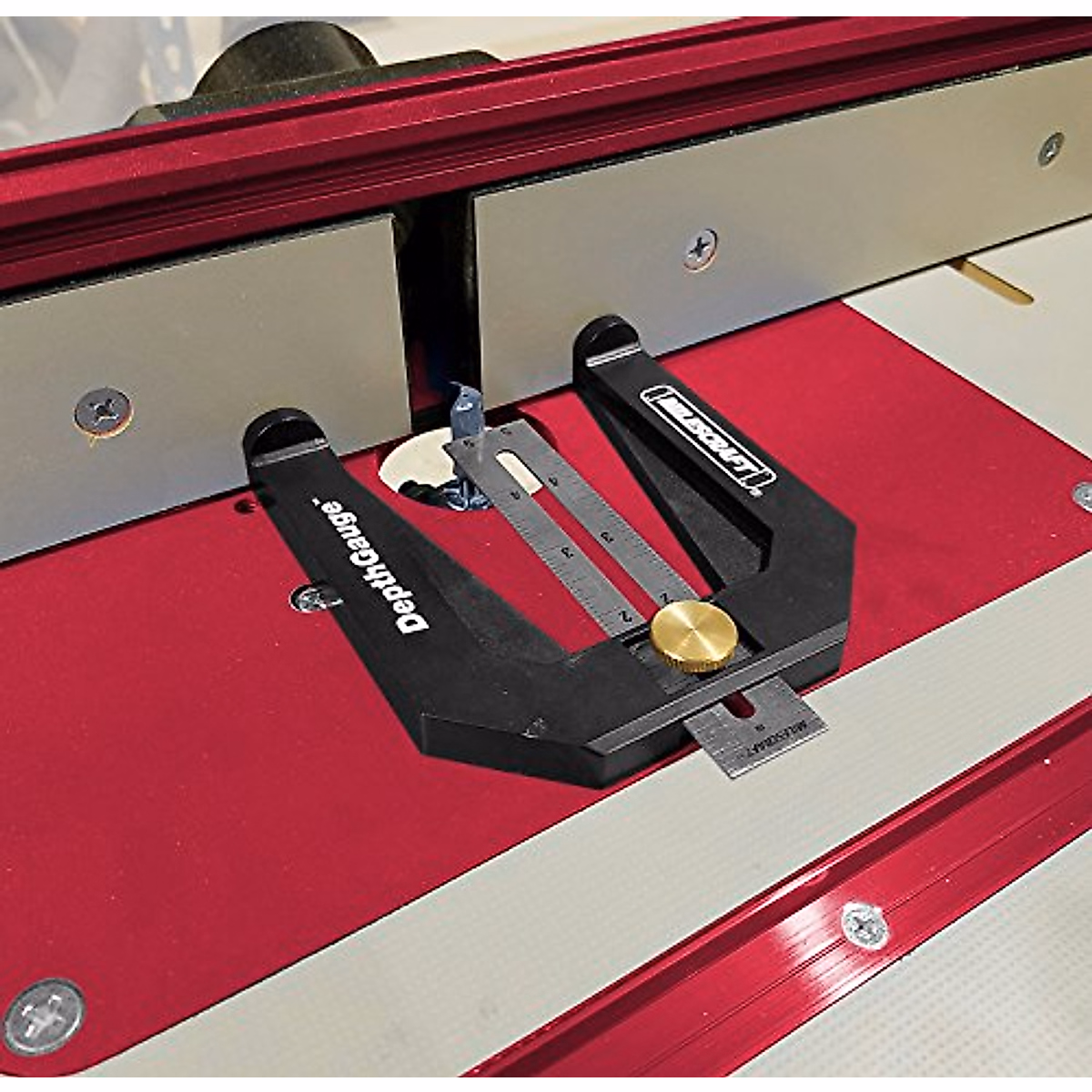 Milescraft 8601 Depth Gauge - Measure, Mark and Locate Depth of Blade or Bit on Table Saws, Router Tables, Routers and More, Woodworking