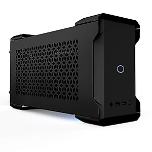 Cooler Master MasterCase NC100 SFF Small Form Factor 7.9 Liter Case with V650 Gold SFX PSU, GPUs 2.5 Slots up to 320mm for Intel(r) NUC 9 Extreme Element, Black