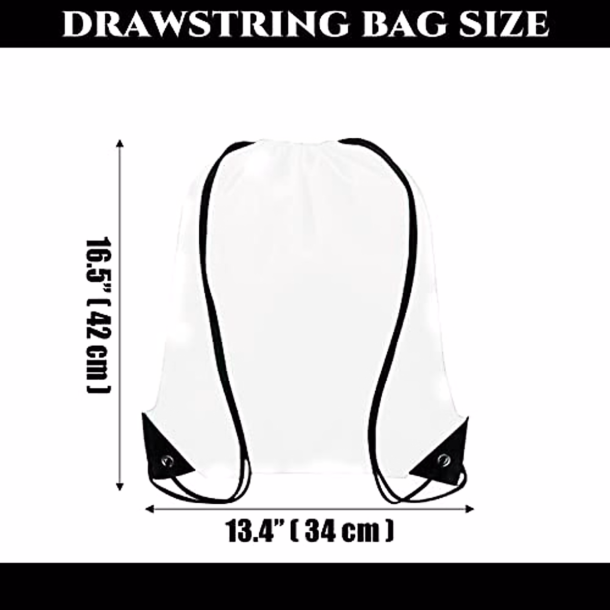 RLGPBON 12/24/48 Pack Drawstring Backpack Bulk Sport Bags Cinch Sack with String DIY Gym Sports Sackpack for Women Men