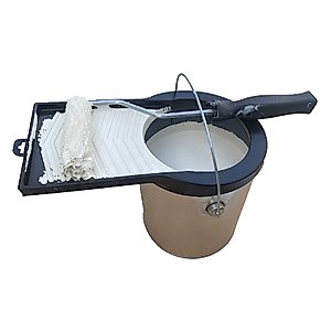 The Primo Paint Tray | Snap on Paint Tray for 4" Rollers & Brushes | No More Pouring Paint | Convenient | Efficiently Complete DIY Projects and Touch-ups