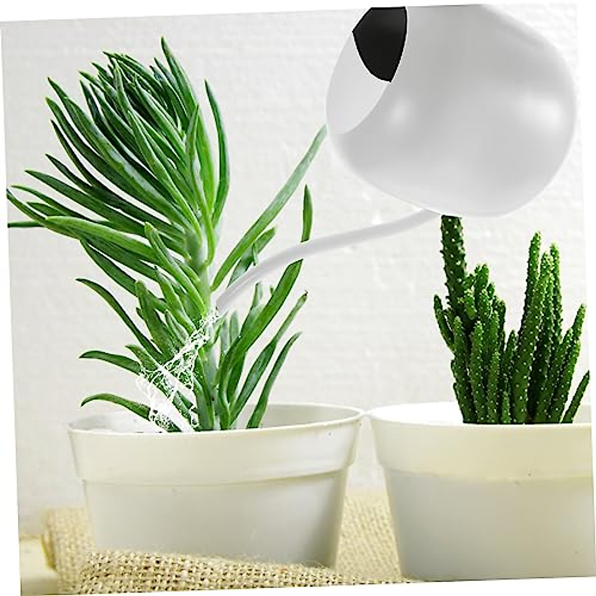 Watering Kettle Garden Watering Bucket Flower Watering can Watering can for Indoor Plants Flowers Succulent Watering Pot White Garden Supplies Water The Flowers Wooden Handle