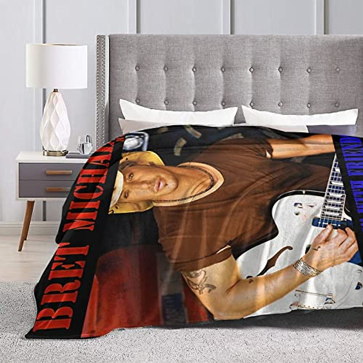 Bret Michaels Jammin' with Friends Blanket Ultra-Soft Micro Fleece Blanket for Couch Bed Car Warm Throw Blanket Suitable for All Season