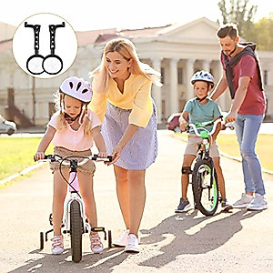 Tayizoo Multi-speed Bicycles Training Wheels for Bike,Compatible for Multi-Geared Bike of 16 18 20 22 24 Inch,1 Pair（black）