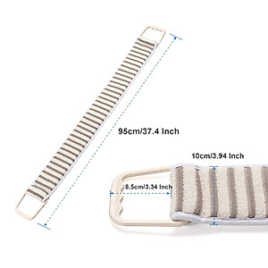 AmazerBath 2 Pack Exfoliating Back Scrubber, Bath Back Scrubber Exfoliator Loofah Back Washer for Shower, Men, Women, Bathroom(37.4 inch length 3.94 inch width)