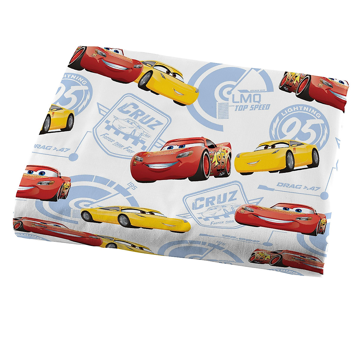 Jay Franco High Tech Twin 3 Piece Sheet Set, Cars Red