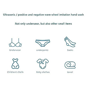 Zvivi Portable Washing Machine, Folding Fully Semi-Auto Laundry Machine, Turbine Washer, USB Cable, Low Noise, Mini Washing Machine for Camping, Dorms, Apartments,Business Trips,Blue