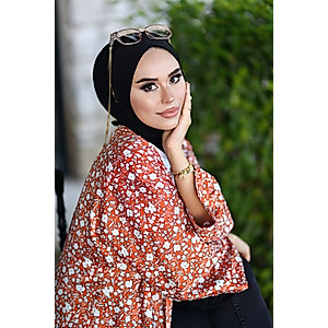 para life Snap Hijab-Turbans For Women-Hijab For Women|Hair Wraps-Head Wraps For Women|Hijab Undercap-Caps-Instant Hijab (Black)
