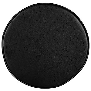 Flash Furniture Baker Black Adjustable Doctors Stool on Wheels with Ergonomic Molded Seat