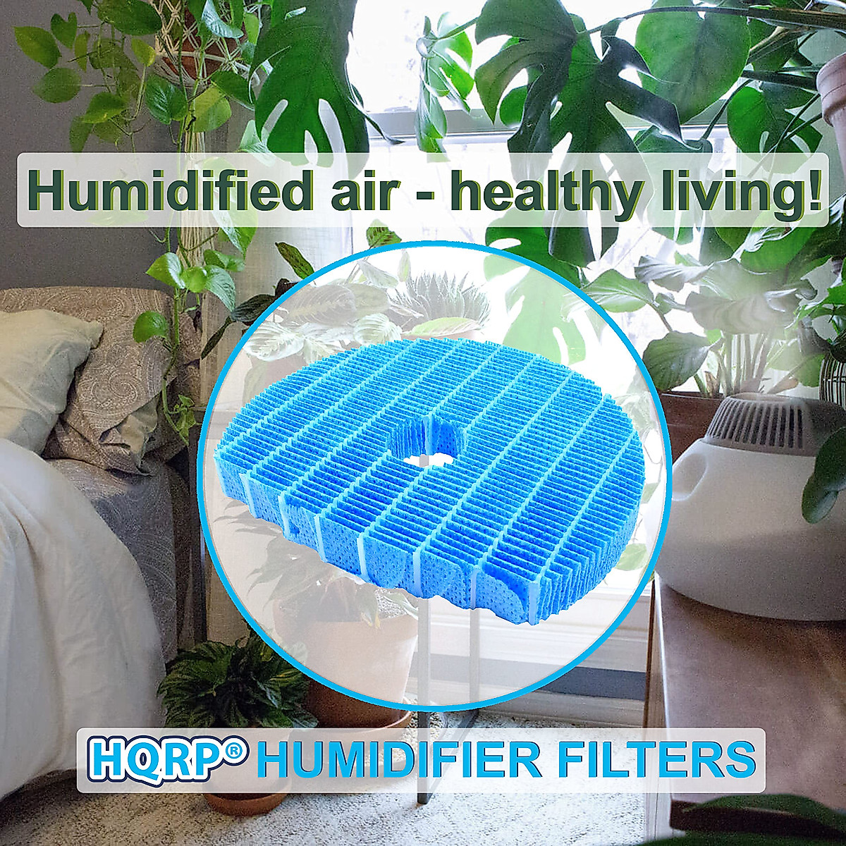 HQRP Humidifying Filter Compatible with Sharp KC850U, KC860U, KC-C70U, KC-C100U, KC-C150U Humidifier, FZC100MFU Replacement