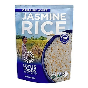 Lotus Foods, Organic White Jasmine Rice, 8 Ounce