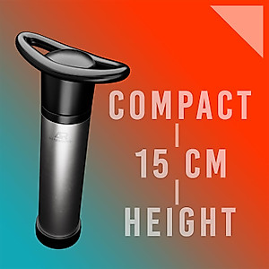 Aksesroyal Wine Pump with Valve Wine Stoppers (Silver 6 Stoppers)