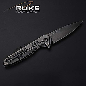 Ruike Folding Knive, Black, 420 Ss (P128-SB)