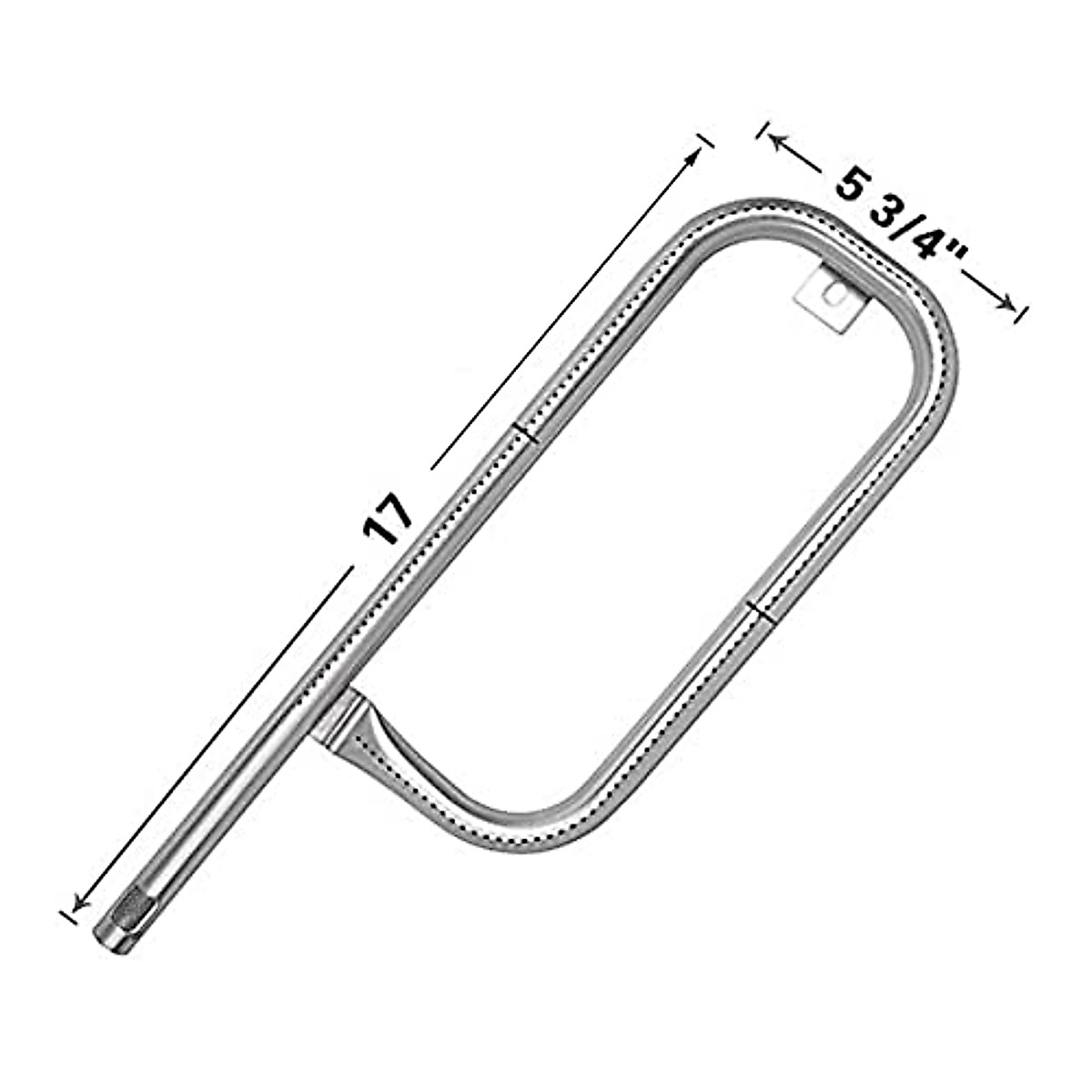 Sunshineey 60040 Replacement Replace Parts 17 Inch Stainless Steel Burner 41657, 69957 for Weber Q100, Q120, Q1000, Q1200, Baby Q, 386001, 386002, 516002, 516001, 50060001, 51060001 Gas Grills