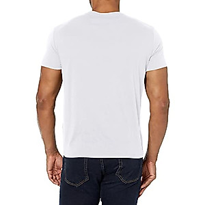 A|X ARMANI EXCHANGE Men's Solid Colored Basic Pima Crew Neck - white - Medium