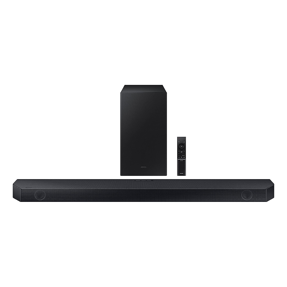 SAMSUNG HW-Q60C 3.1ch Soundbar w/Dolby Audio, Q-Symphony, Adaptive Sound Lite, HDMI eARC, Game Mode, Bluetooth, Tap Sound, Wireless Surround Sound Compatible, Black