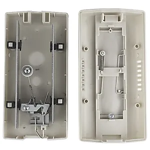 2-Note Mechanical Door Bell Chime and Door Button with Viewer, Silver