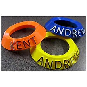 Bowling Ball Holder Personalized, Bowling Ball Cup, Bowling Ball Cleaning Cup (Cup Color Hot Pink)