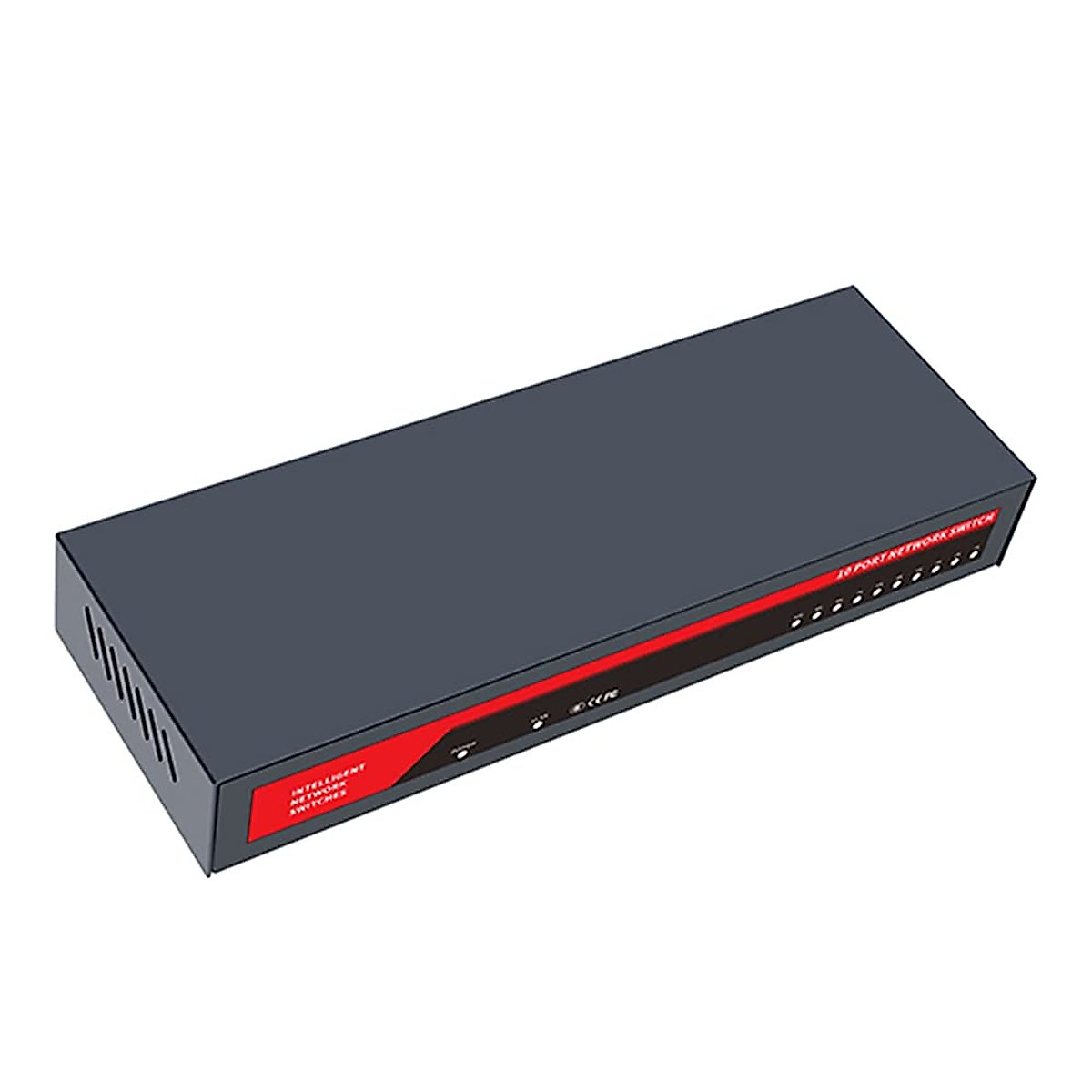 KuWFi Gigabit Ethernet Network Switch 10/100/1000Mbps 10 Port RJ45 LAN Hub Desktop Fast Ethernet Switch for Office Dormitories Home