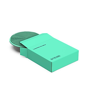 Boie USA Loop Body Scrubber - Soft Silicone-Like Exfoliating Shower Scrubber, Body Cleansing Brush - Hang-to-Wall Loofah Replacement - Body Exfoliator for All Skin Types - Mint