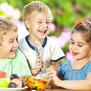 10PCS Serving Tongs, Small Kitchen Tongs,XEVOM Stainless Steel small tongs, Appetizer Tongs Ice Tongs Mini Sugar Tongs (5 Inch)