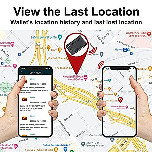 SMART LB Anti-Lost Bluetooth Wallet Tracker & Finder GPS Position Locator Slim Money Clip Wallet Credit Card Holder Gifts for Men