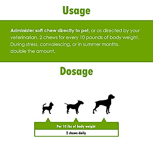 Green Pets Organics Natur-Yeast Brewer's Yeast for Dogs and Cats - Supports Immune System & Digestion, Promotes Healthy Skin & A Glossy Coat, 90 Soft Chews