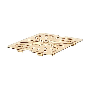 Cambro 20HPD150 H-Pan High Heat Drain Shelf, Amber, 1/2 Size