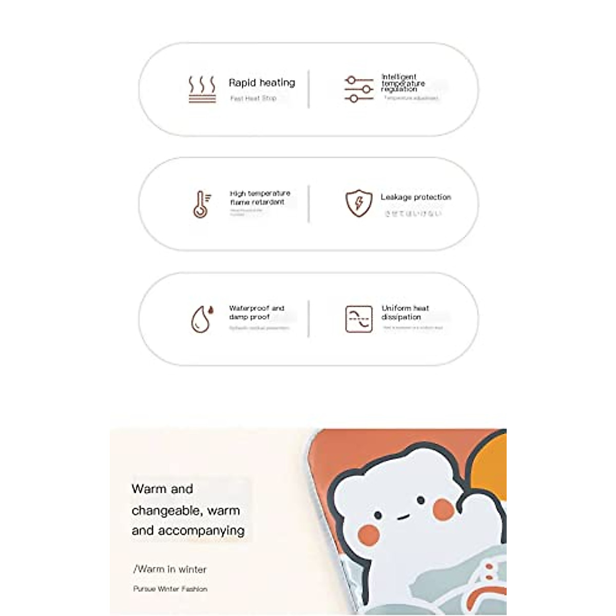 self Heating cat Bed cat Heating pad Heated cat Bed pet Heating Pads for Cats Heated cat Bed Indoor pet Blanket Heating cat mat Waterproof Scratch Shock Proof Electric Proof Constant Temperature (S)