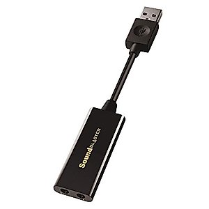 Creative Labs Sound Blaster Play! 3 External USB Sound Adapter for Windows and Mac. Plug and Play (No Drivers Required). Upgrade to 24-Bit 96Khz Playback