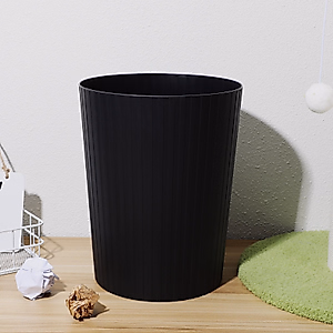 Small Trash Can: 1.8 Gallons Bathroom Wastebasket - 10.41×8.02×6.59in Plastic Garbage Can for Under Desk Bedroom Living Room