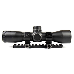 TACFUN Compact 4x32 Scope + Rings + Picatinny Mount for Mossberg 500 590 835 Shotguns