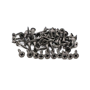 IMScrews 200pcs #6 x 3/4" Flat Head Phillips Drywall Screws, Fine Thread, Sharp Point Sheetrock Wood Screws, Carbon Steel, Gray Phosphate