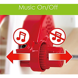 Hape Wooden Push and Pull Music Learning Walker| Multiple Activities Center for Toddlers Ages 10 Months and Up