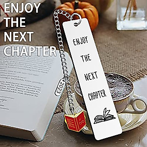 Graduation Gifts for Her Him Class of 2023 Gifts for College Highschool Graduation Gifts for Teen Girls Boys Friends Son Daughter-Enjoy The Next Chapter Inspirational Gifts Bookmarks for Women Men