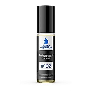 Quality Fragrance Oils' Impression #192, Inspired by Guilty Black for Men (10ml Roll On)