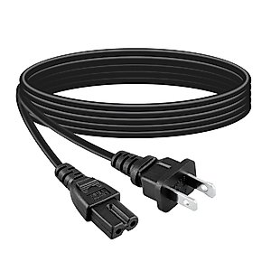 Dysead 6ft AC Power Cord Cable Lead Compatible with Sony ZS-RS60BT CD Boombox