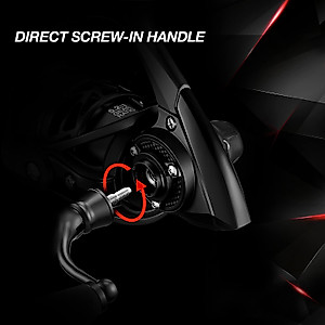 Piscifun Carbon X Spinning Reels, Light to 7.7oz, 6.2:1 High Speed Gear Ratio, Carbon Frame and Rotor, 10+1 Shielded BB, Smooth Powerful Freshwater Spinning Fishing Reel, 2000 Series