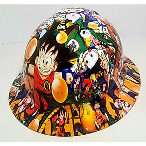 Wet Works Imaging Customized Pyramex Full Brim Dragon Ball Z Hat with Ratcheting Suspension