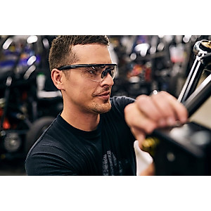 Wiley X Saber Advanced Shooting Glasses ANSI Z87.1+ Safety Sunglasses for Men and Women, UV and Eye Protection for Hunting and Shooting Matte Black Frames, Clear Lenses, Ballistic Rated