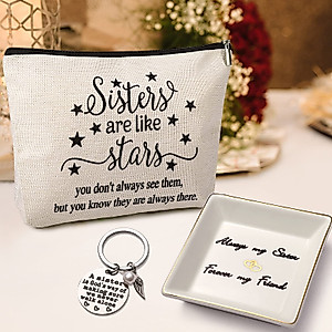 Sisters Gifts from Sister, Birthday Gifts for Sister, Mothers Day Gifts for Sister, Sister Christmas Gifts, Sister In Law Gifts, Soul Sister Gifts for Women, Unbiological Sister Gifts for Women
