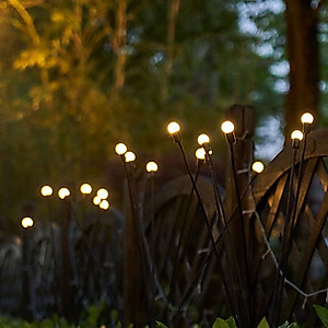 ZHUANYIYI Creative Firefly Outdoor Solar Lights, Landscape Lights On Courtyard Lawns, Waterproof Decorative Lights for Home Garden Pavement