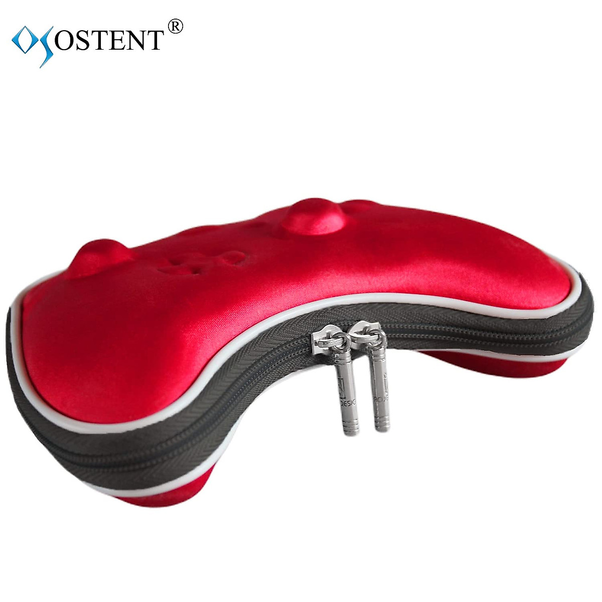 OSTENT Air Foam Hard Pouch Case Bag Sleeve for Microsoft Xbox One Wireless Controller - Color Red