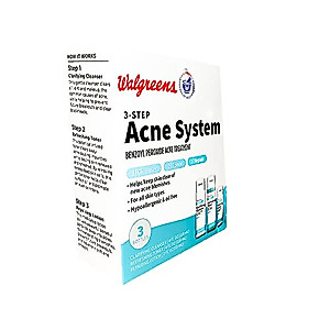 Walgreens Complete Acne Treatment Kit- 3 Simple Step Acne Kit - Benzoyl Peroxide Based Cleanser, Refreshing Toner, & Spot Treatment Repairing Lotion, 1.0 Fl Oz