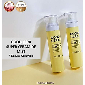 HOLIKA HOLIKA Good Cera Super Ceramide Mist | Face Mist Hydrating Spray w/Fermented Ceramides | Korean Skincare Low pH Face Moisturizer Mist Spray | Facial Spray Hydrating Mist (4.05 fl oz)
