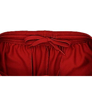 adidas Game Built Player Climalite Short with Pockets, Power Red- Black X-Large